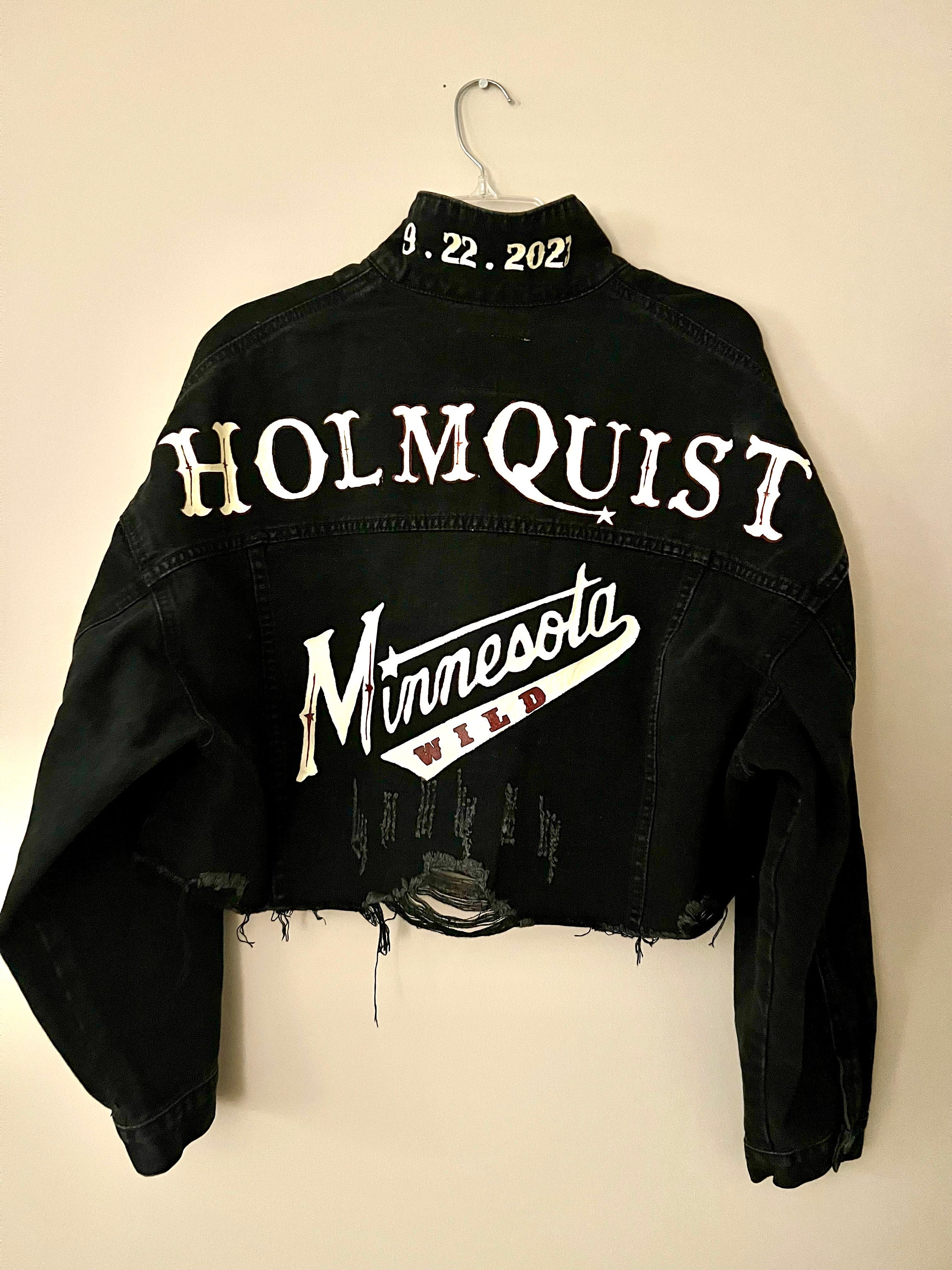 Hand Painted Sports Denim Jacket Custom Jacket With Sport - Etsy