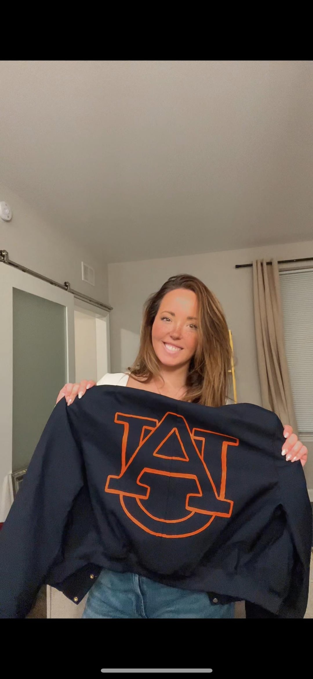 Hand Painted College Football Jacket, Auburn Gameday Jacket - Etsy