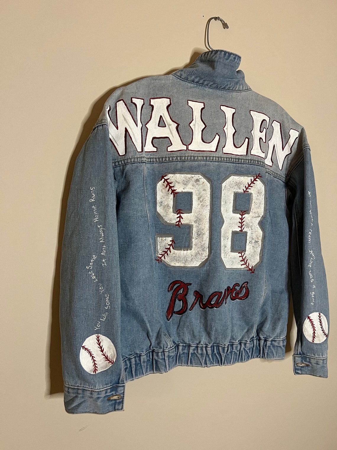 Hand Painted Wallen Jacket Country Jacket Custom Jacket With Art ...
