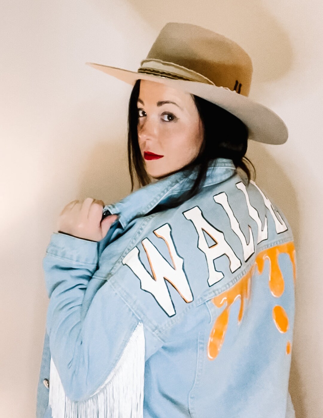 Country Jean Jacket, Custom Game Day Sports Jacket - Etsy