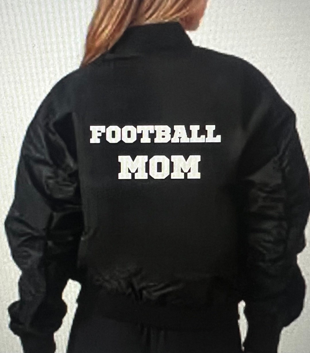Football Mom Jacket, Custom Game Day Sports Jacket, Top Valentines Day ...