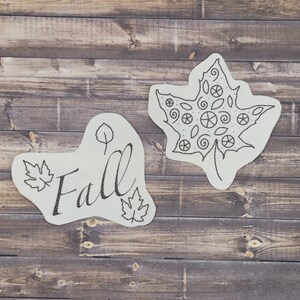 Fall Embroidery Stick and Stitch Designs: Autumn Elements Pack - Etsy