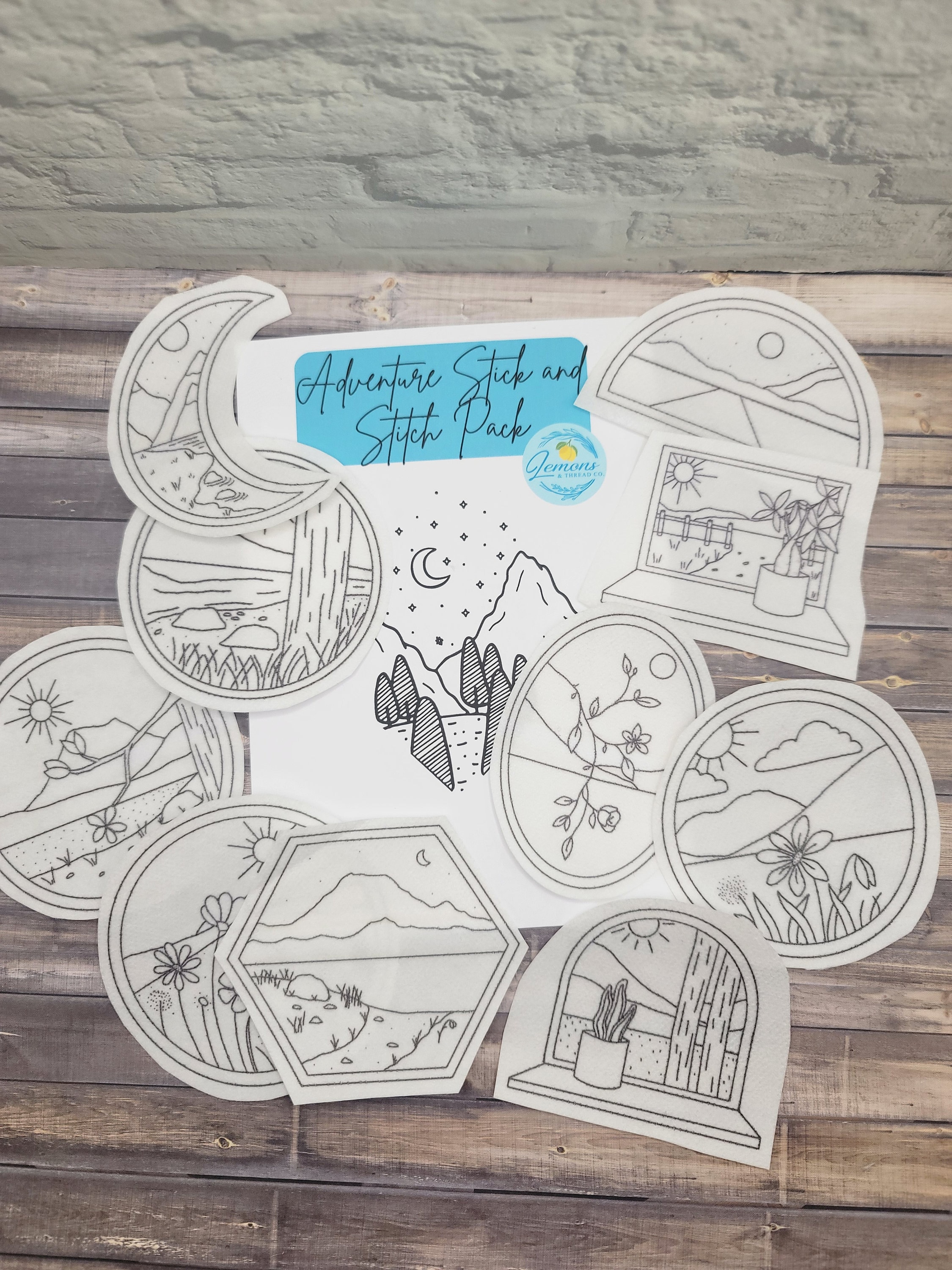 Adventure Outdoor PNW Themed Stick and Stitch Pack - Etsy