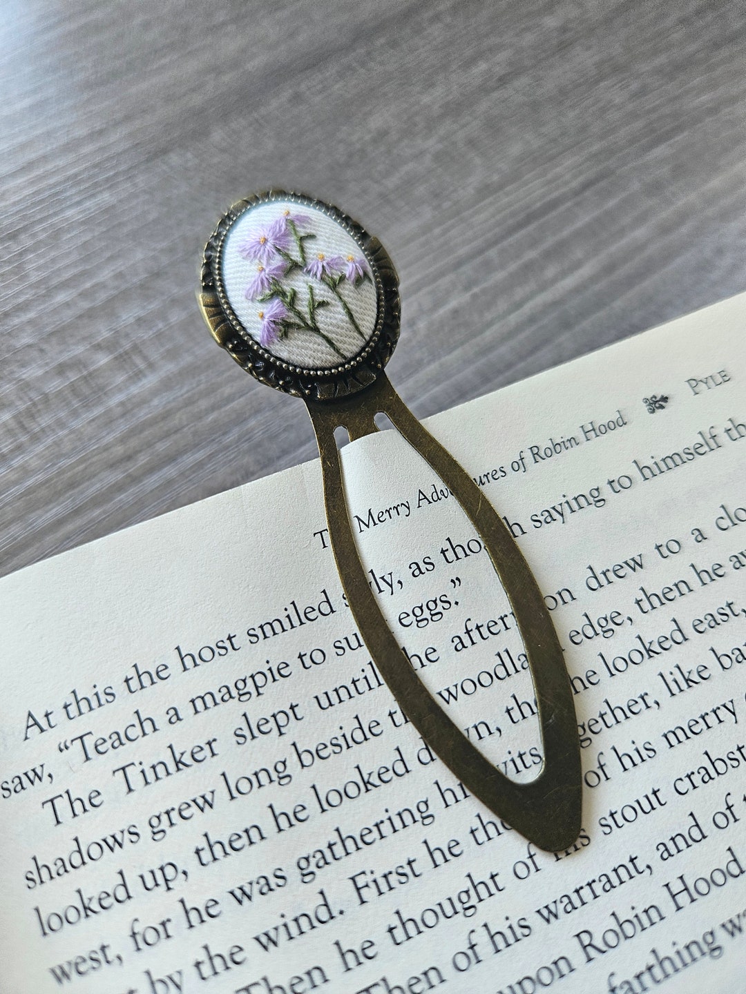 Aster Hand Embroidered Vintage Bookmark|vintage Bookmark|antique ...