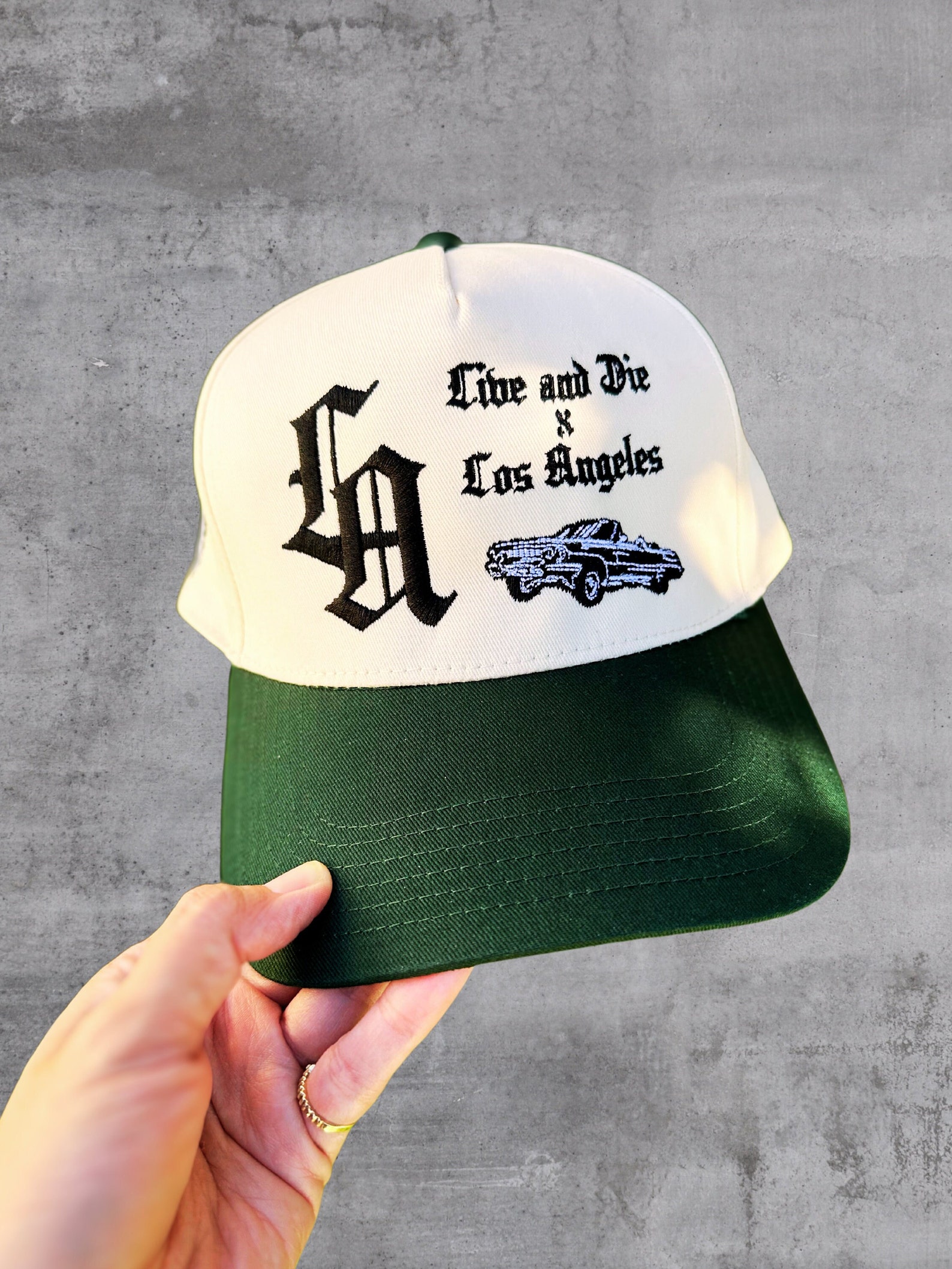 Los Angeles Hat With Lowrider and Virgin Mary Live and Die in - Etsy