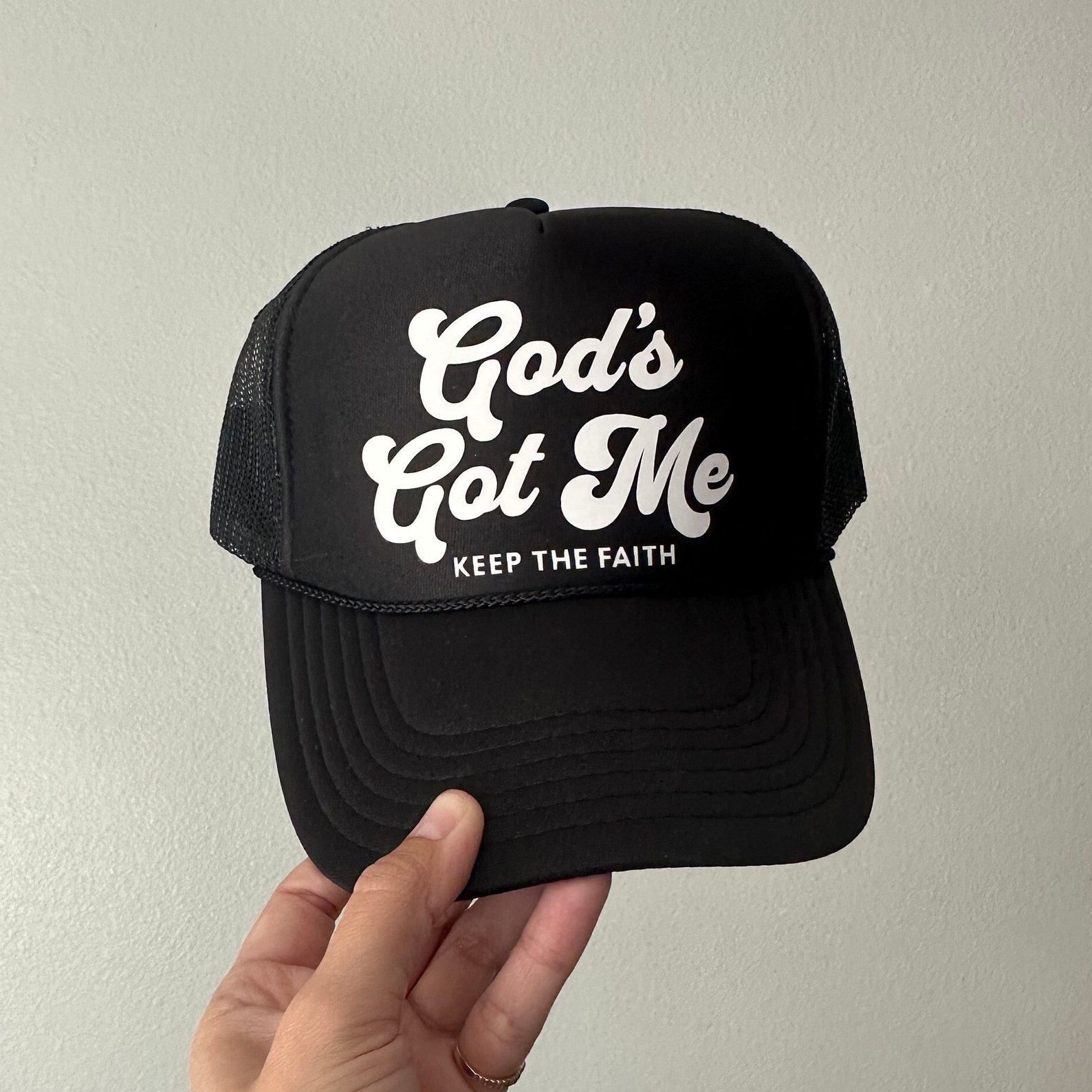 God's Got Me Trucker Hat, Religious Hat, God Hat, Adjustable Hat - Etsy