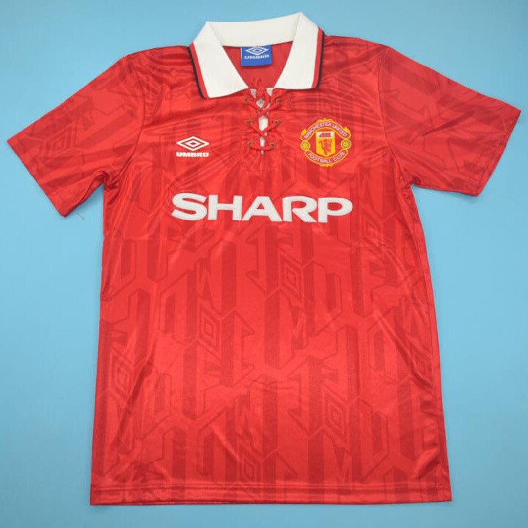 1993-1995 Manchester United Home Retro Jersey - Etsy