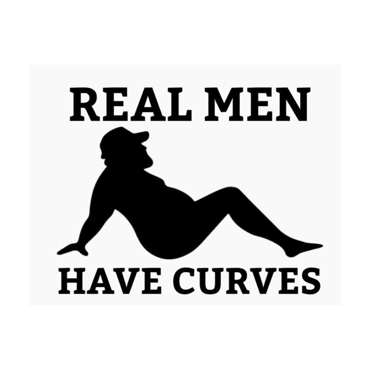 Real Men Have Curves Decal - Etsy