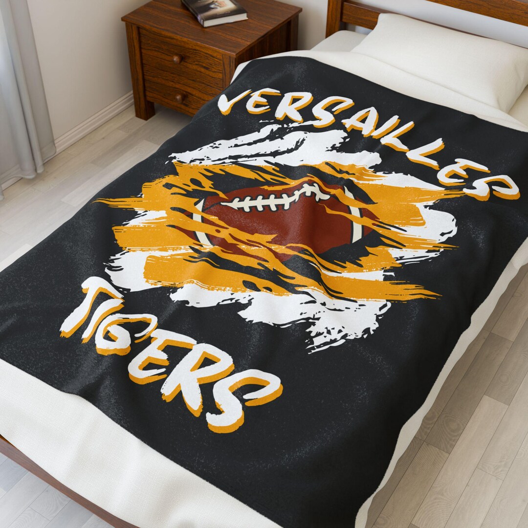 Versailles Tigers Blanket- Cozy Throw for Game Days & Sports Fans - Etsy