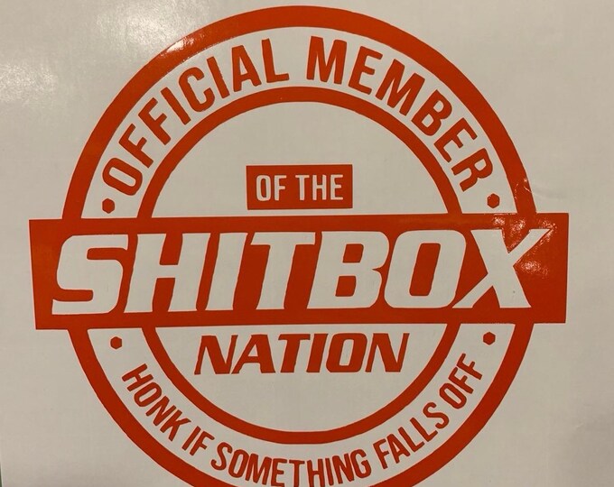 SHITBOX EDITION Car Badge Emblem Shit Box Funny Joke Car Badge for Car ...