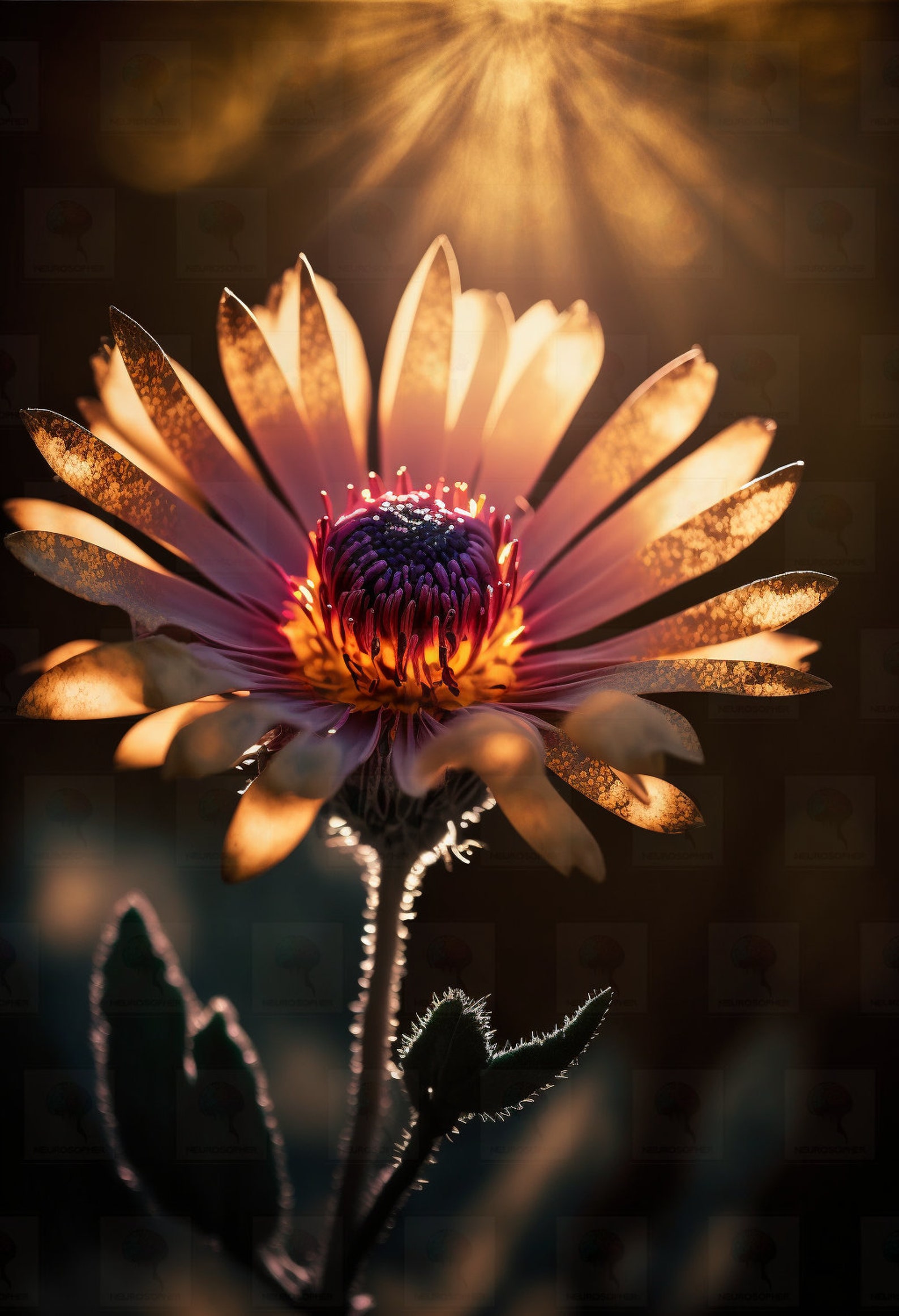 Neurosopher Close up Sun Flower -PNG Digital Download- Digital Wallpaper Background Commercial ...