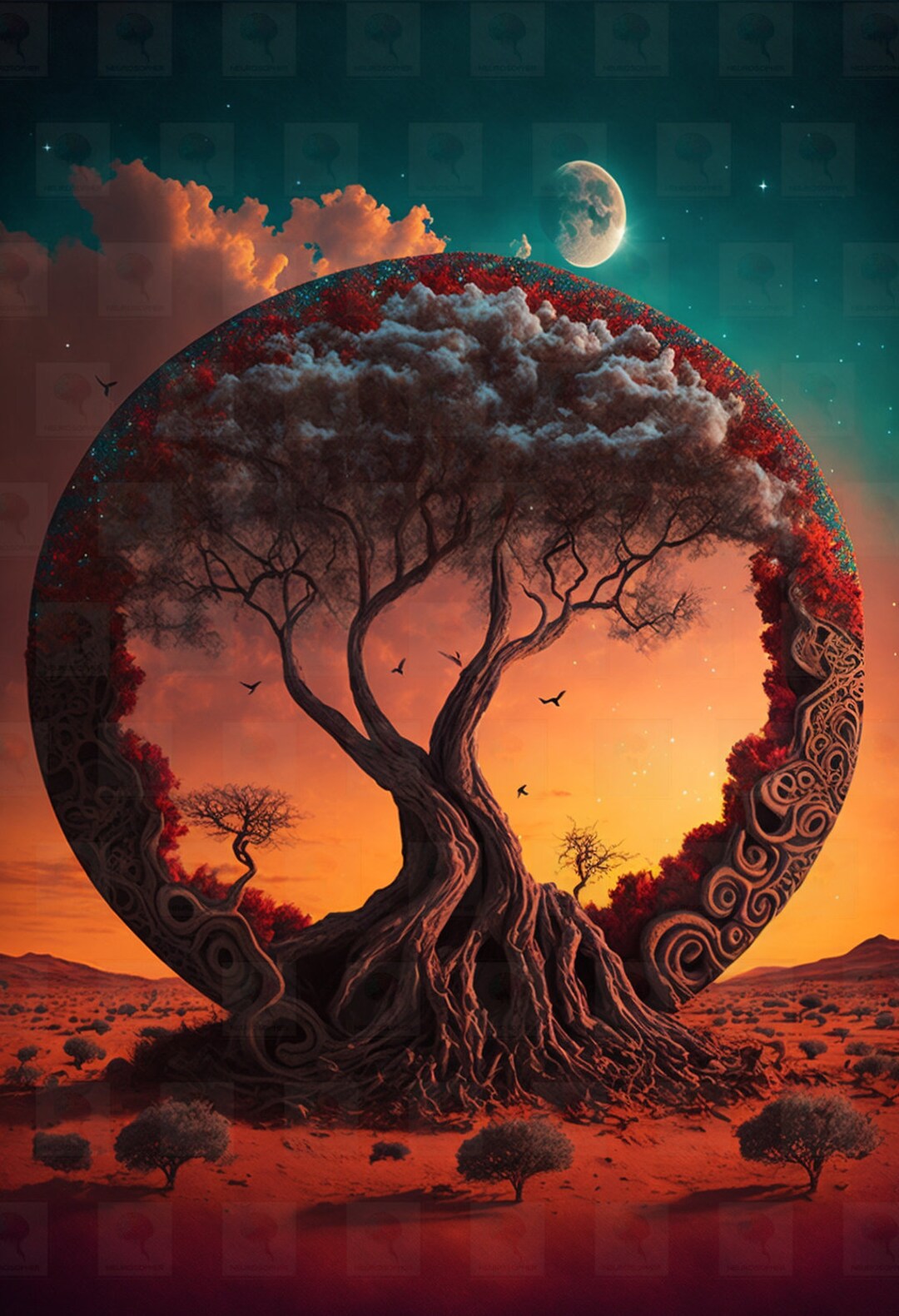 Neurosopher Abstract Circle of Life Nature New Age Psychedelic ...