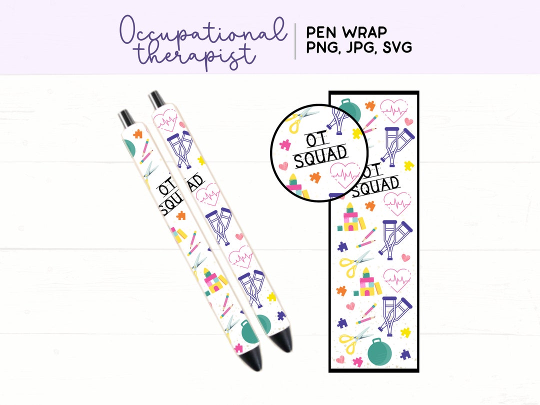 Occupational Therapist Sublimation Pen Wrap | Occupational Therapy ...