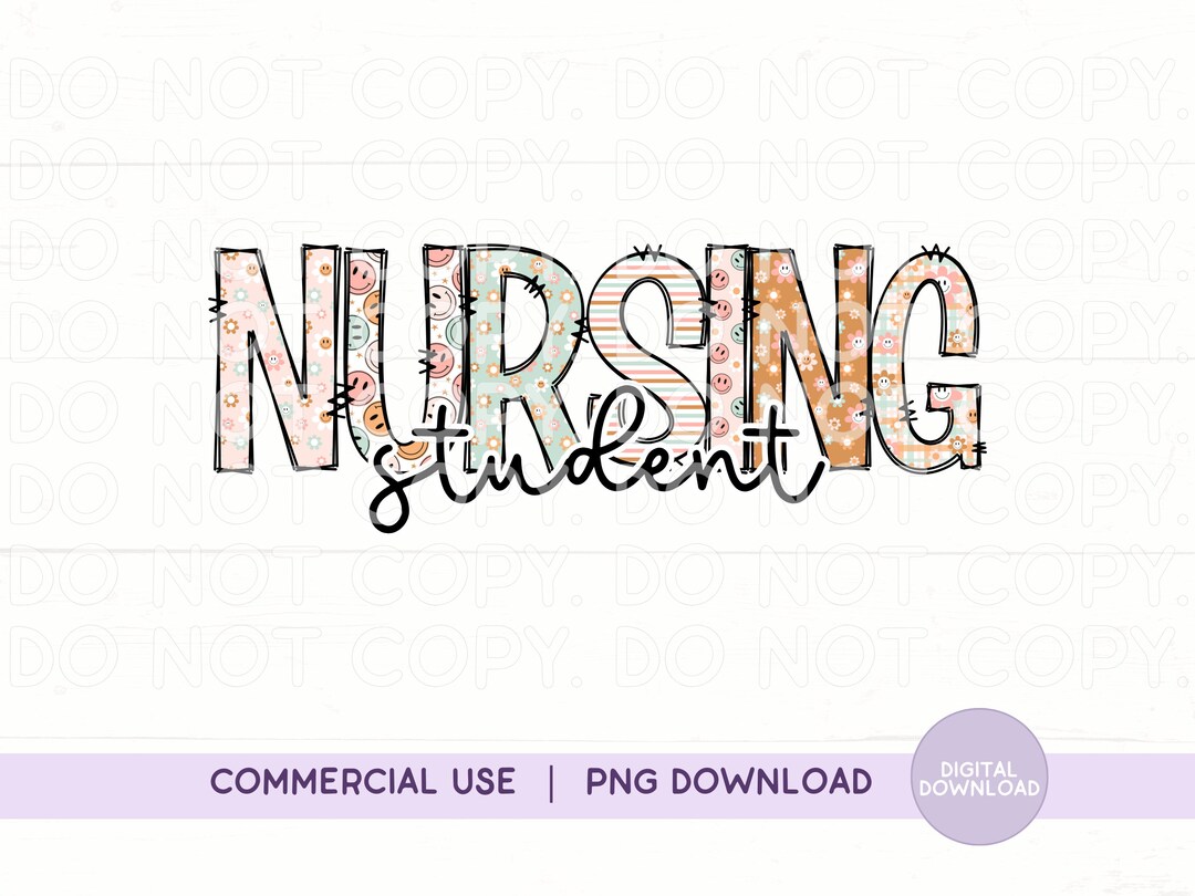 Retro Nursing Student PNG | Nursing Student Png | Nursing School Design ...