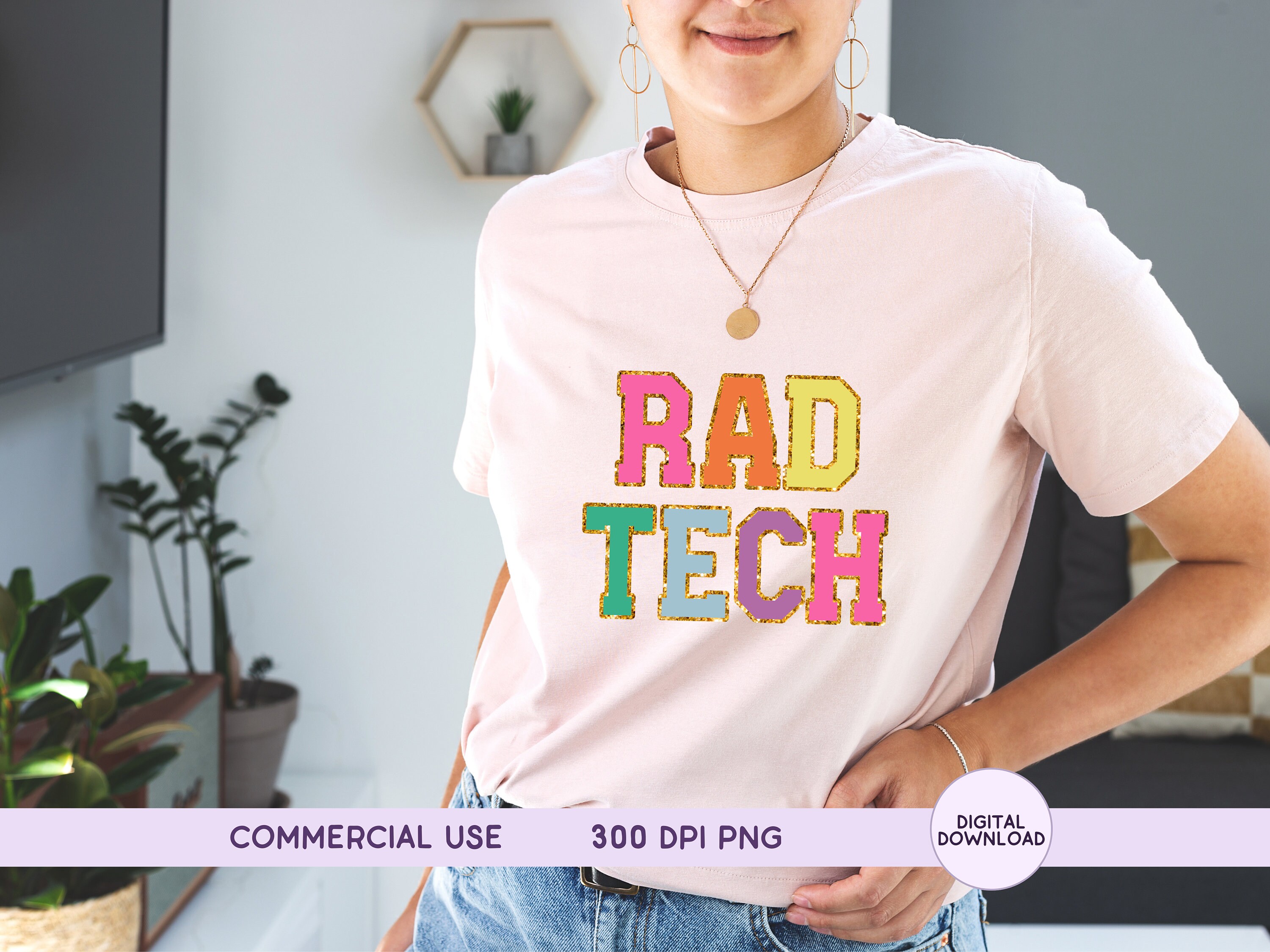 Rad Tech Preppy PNG, Faux Chenille Letters, Varsity Letter Png ...