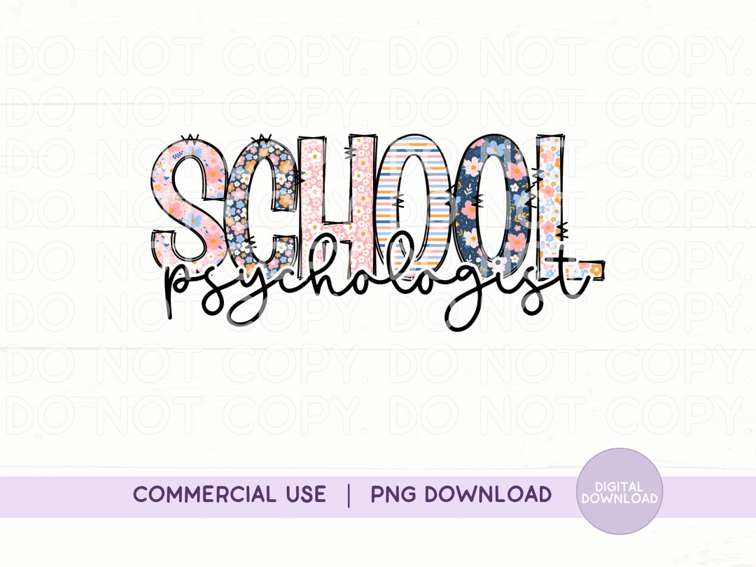 Floral School Psychologist PNG | School Psychologist Png | School ...