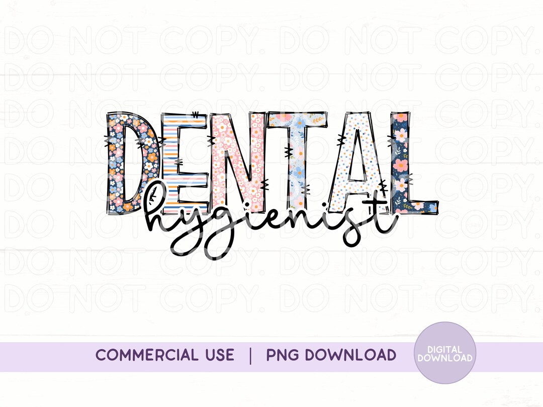 Floral Dental Hygienist PNG | Dental Hygienist Png | Dental Hygienist ...