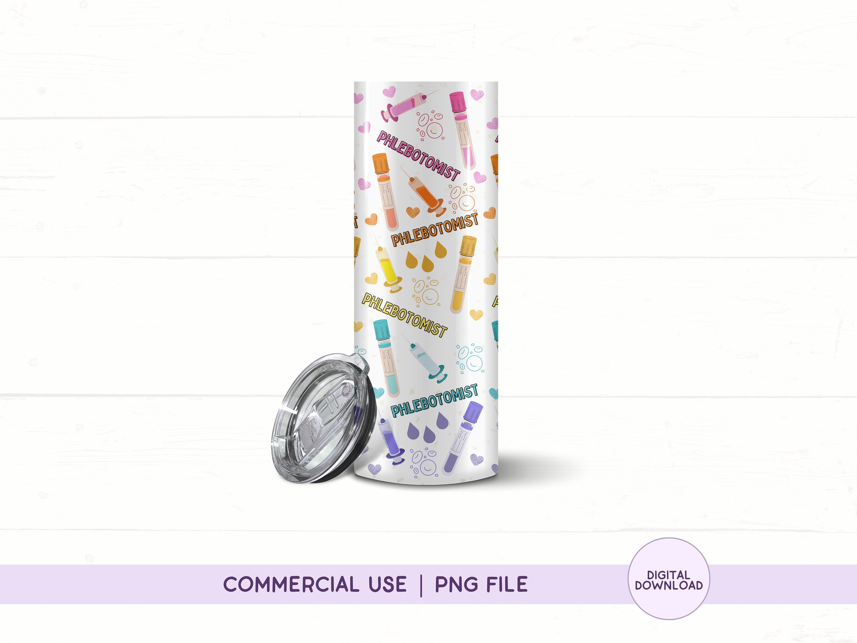 Phlebotomy Sublimation Tumbler Wrap | Phlebotomy Sublimation Wrap | PNG ...