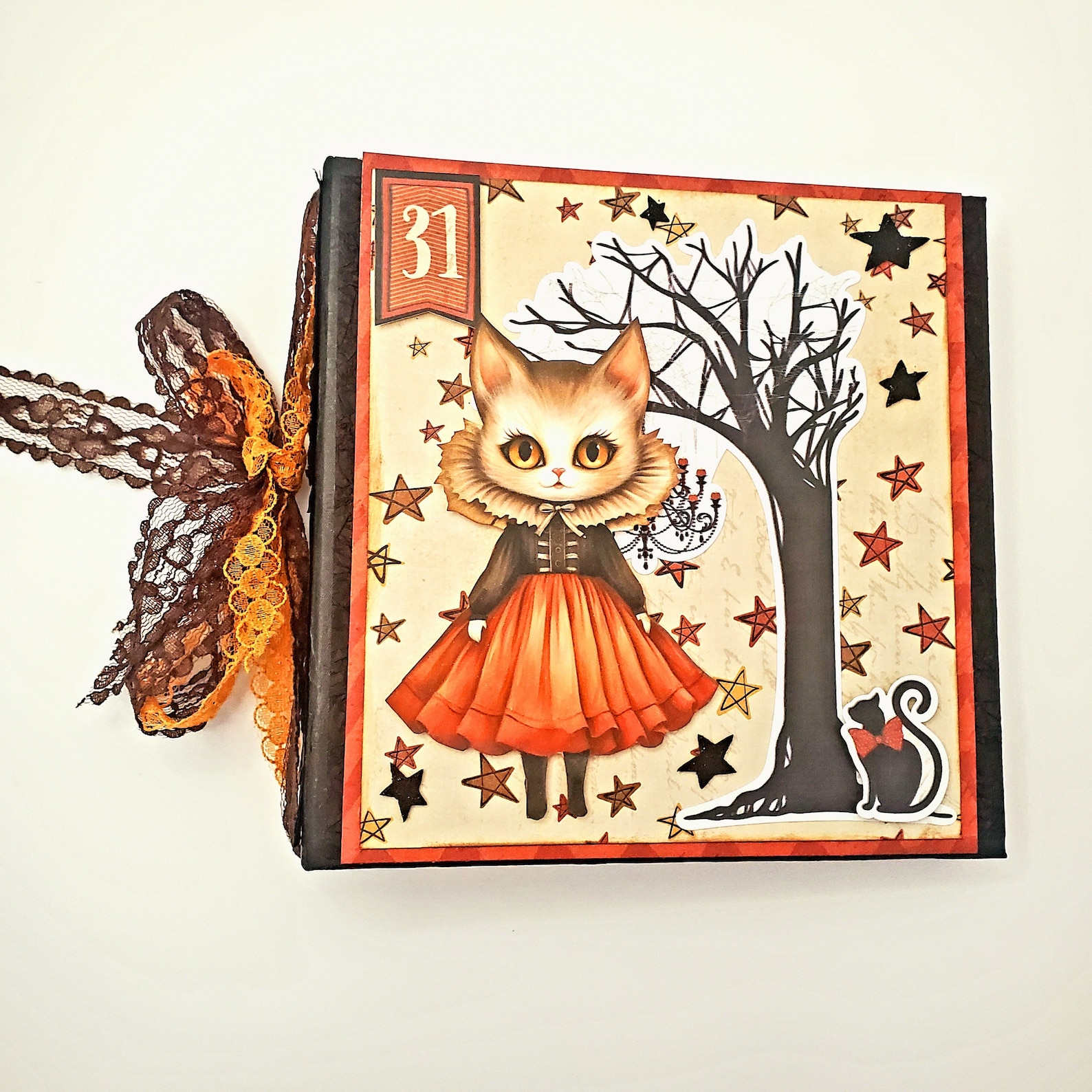 Thirty One Black Cat Halloween Album, Kids Album, Halloween Photobook ...