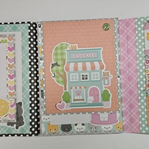 Cat Themed Scrapbook Folio, Mini Album, Kitty, Pets, Scrapbook ...