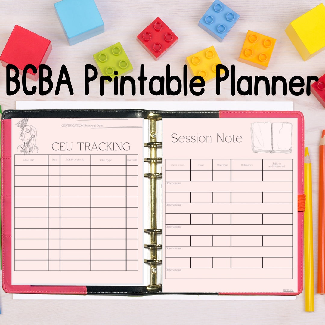 2023 BCBA Planner, Monthly, Weekly, and Daily Planner, Analyzing ...