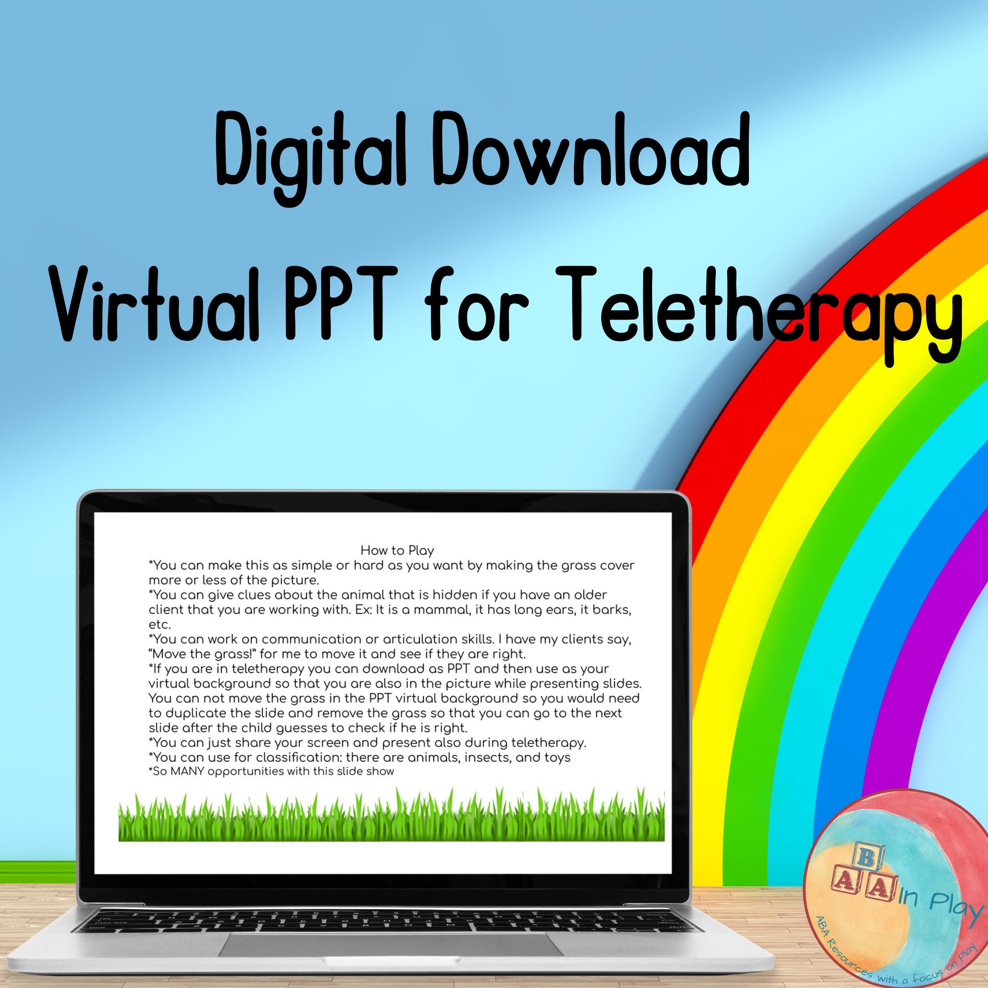 Guessing Game, Virtual Slides for Teletherapy, Zoom Virtual Guessing ...