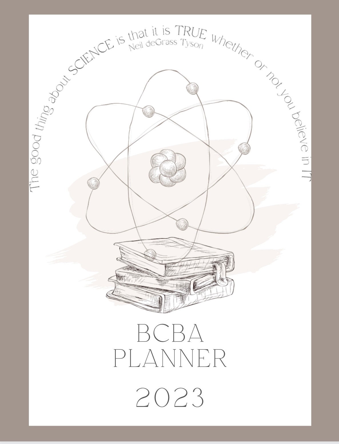 2023 BCBA Planner, Monthly, Weekly, and Daily Planner, Science Data ...