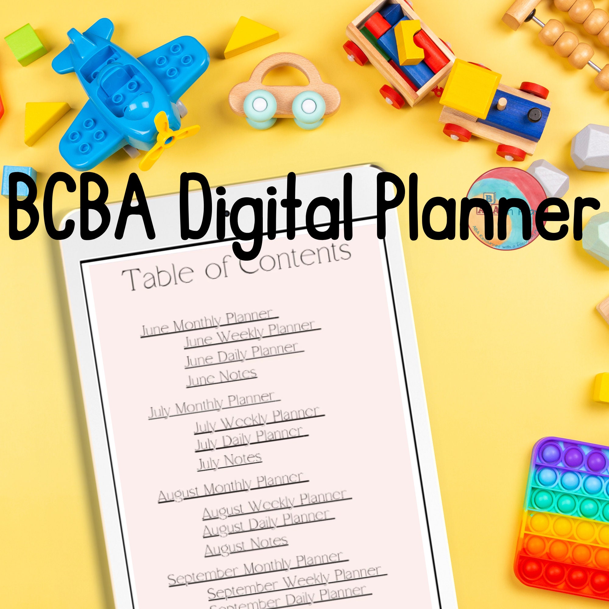 BCBA Planner, 2023 Planner, Monthly, Weekly, and Daily Planner ...