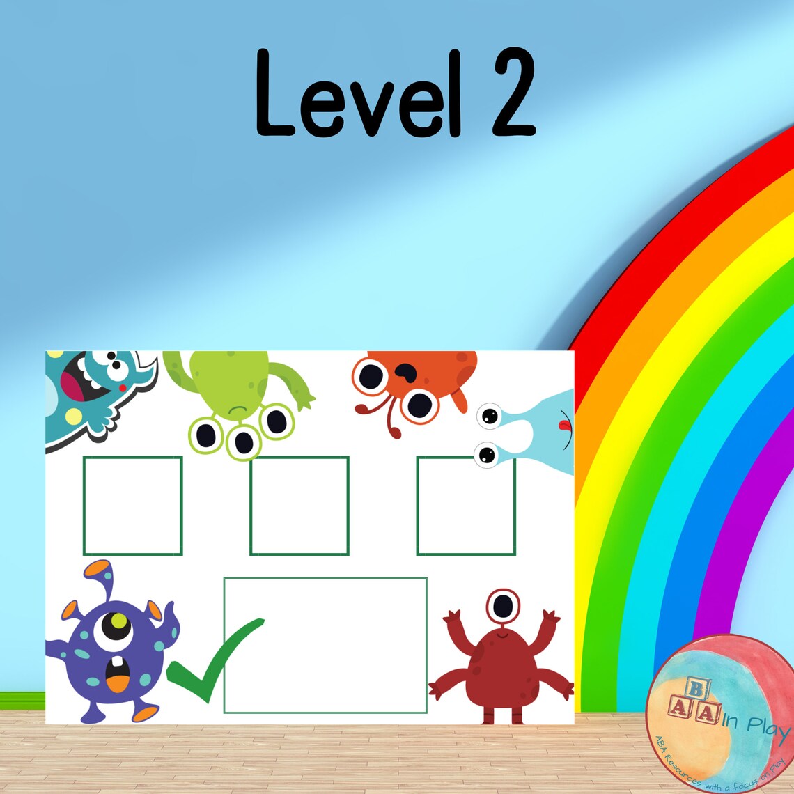 Monster Themed Visual Schedule, First/then, Visual Supports, Token ...