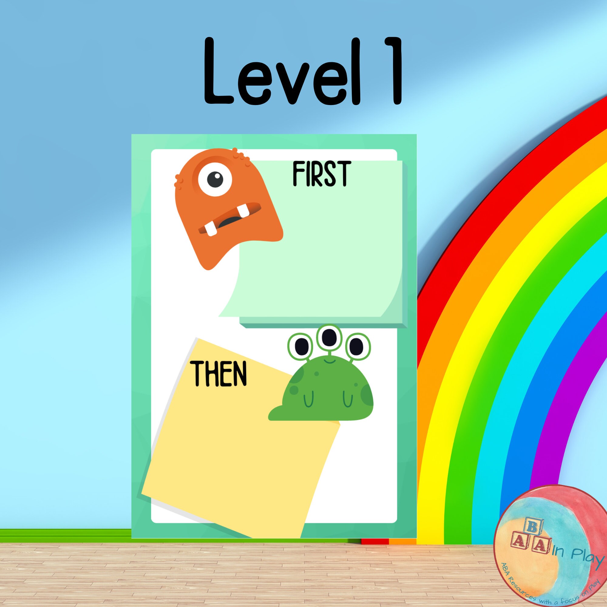 Monster Themed Visual Schedule, First/then, Visual Supports, Token ...