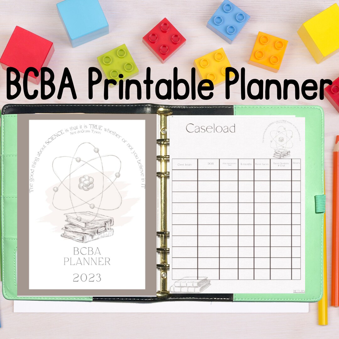 2023 BCBA Planner, Monthly, Weekly, and Daily Planner, Science Data ...