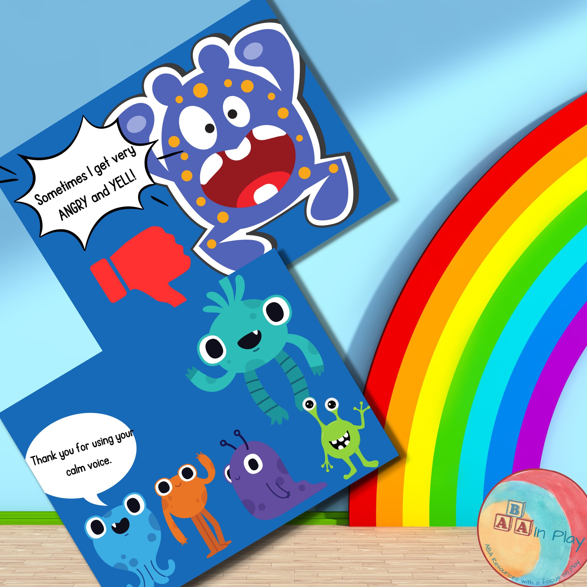 Social Story, Calm Voice, Monster Themed Calm Voices is Best Social ...