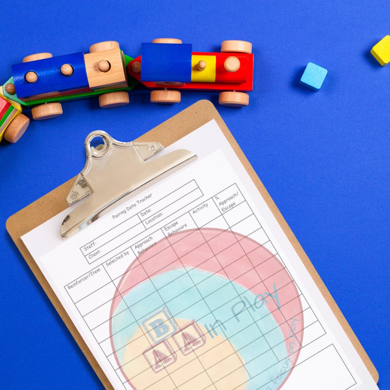 ABA Pairing Tracker, Pairing Checklist, and Free Operant Preference ...