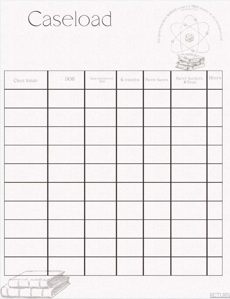 2023 BCBA Planner, Monthly, Weekly, and Daily Planner, Science Data ...