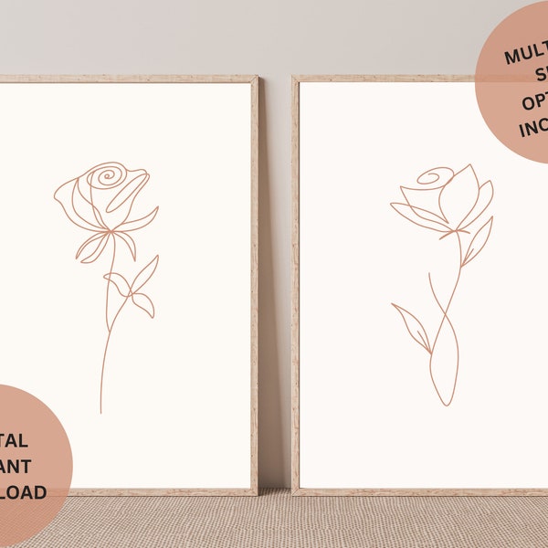 Gold Line Art - Etsy