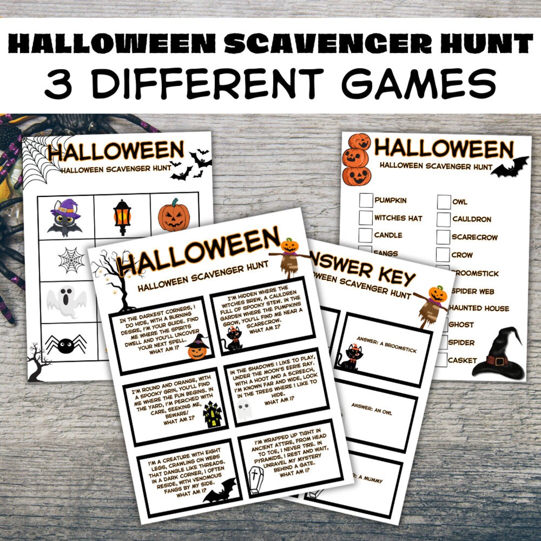 Halloween Mega Bundle: 20+ Printable Games & Activities for All Ages - Etsy