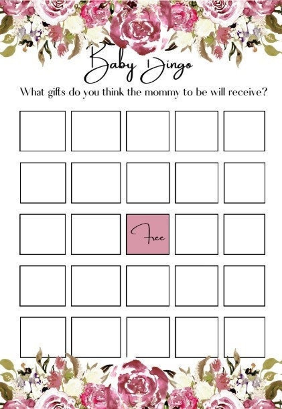 Burgundy Baby Shower Games Printable, Baby Shower Games Bundle, Baby ...