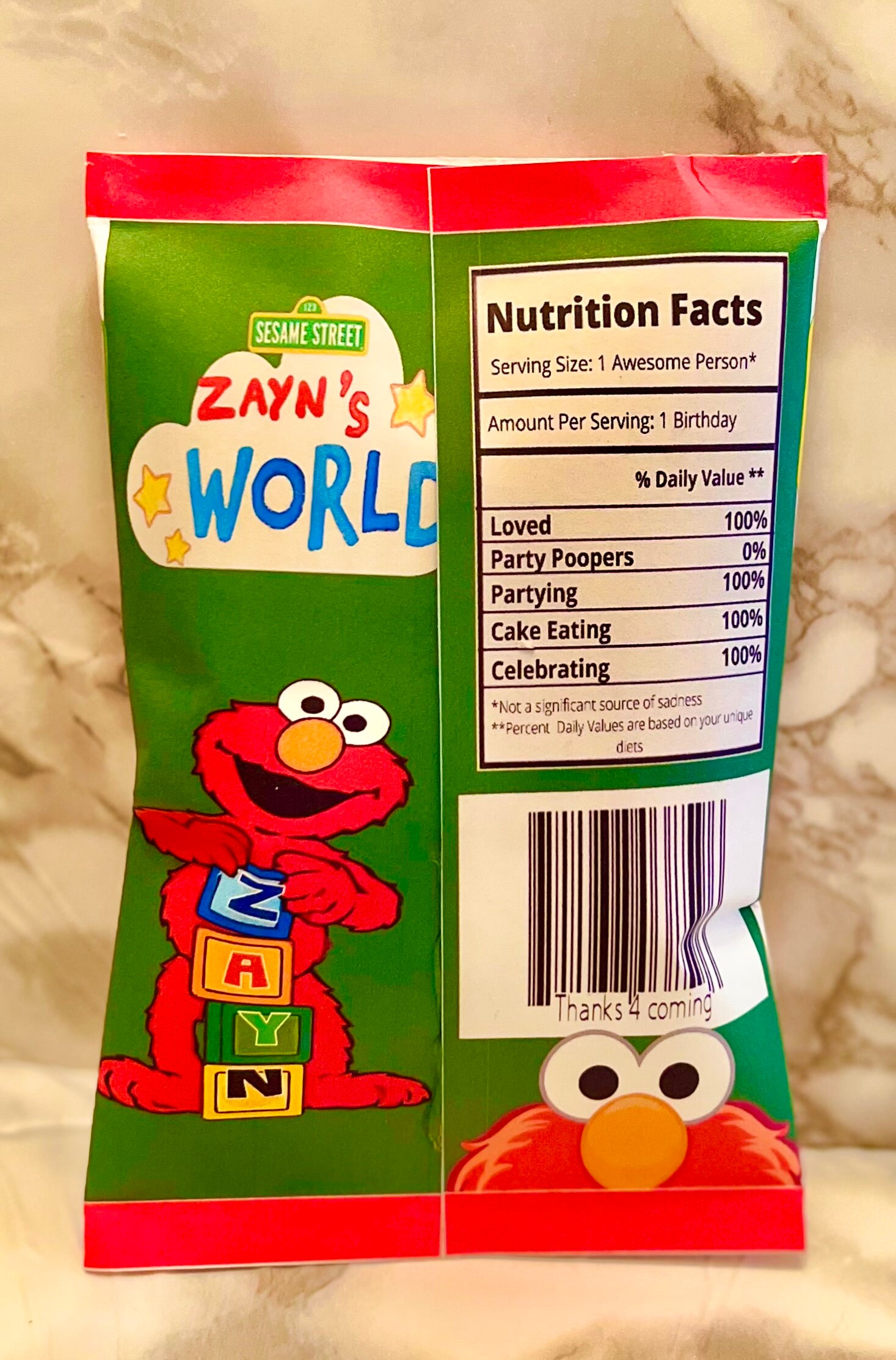 Elmo’s World Chip Bag Printout JPEG - Etsy
