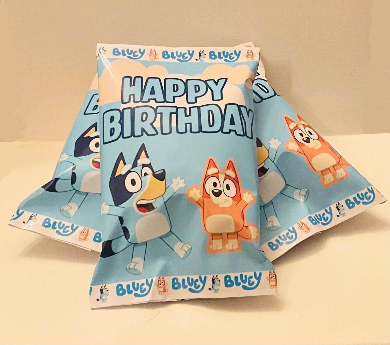BLUEY Chip Bags and Bottle of Water Labels Printout - Etsy UK