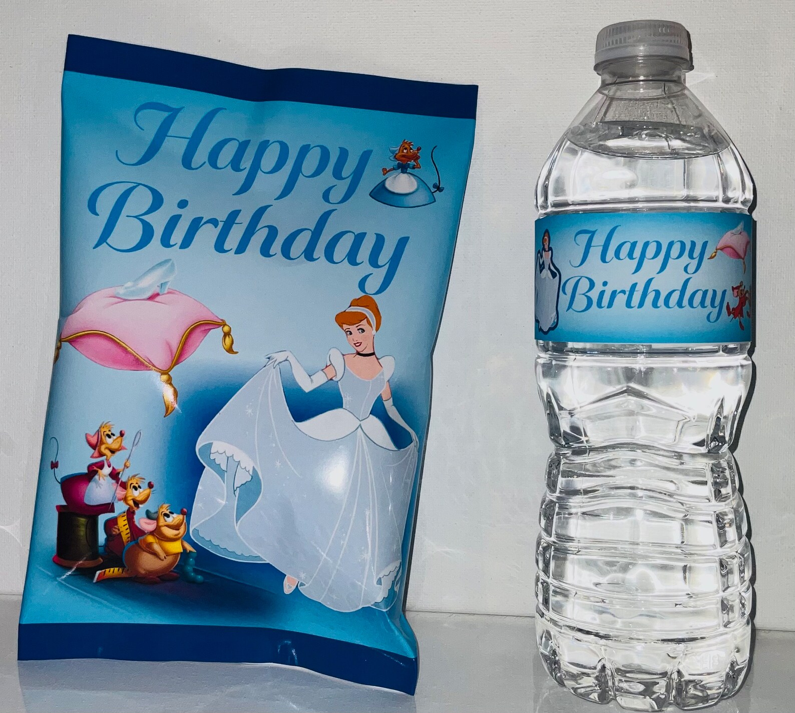 Cinderella Chip Bags and Water Bottle Labels - Etsy