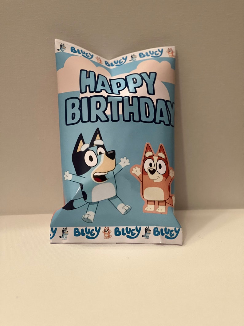 BLUEY Chip Bags and Bottle of Water Labels Printout - Etsy UK