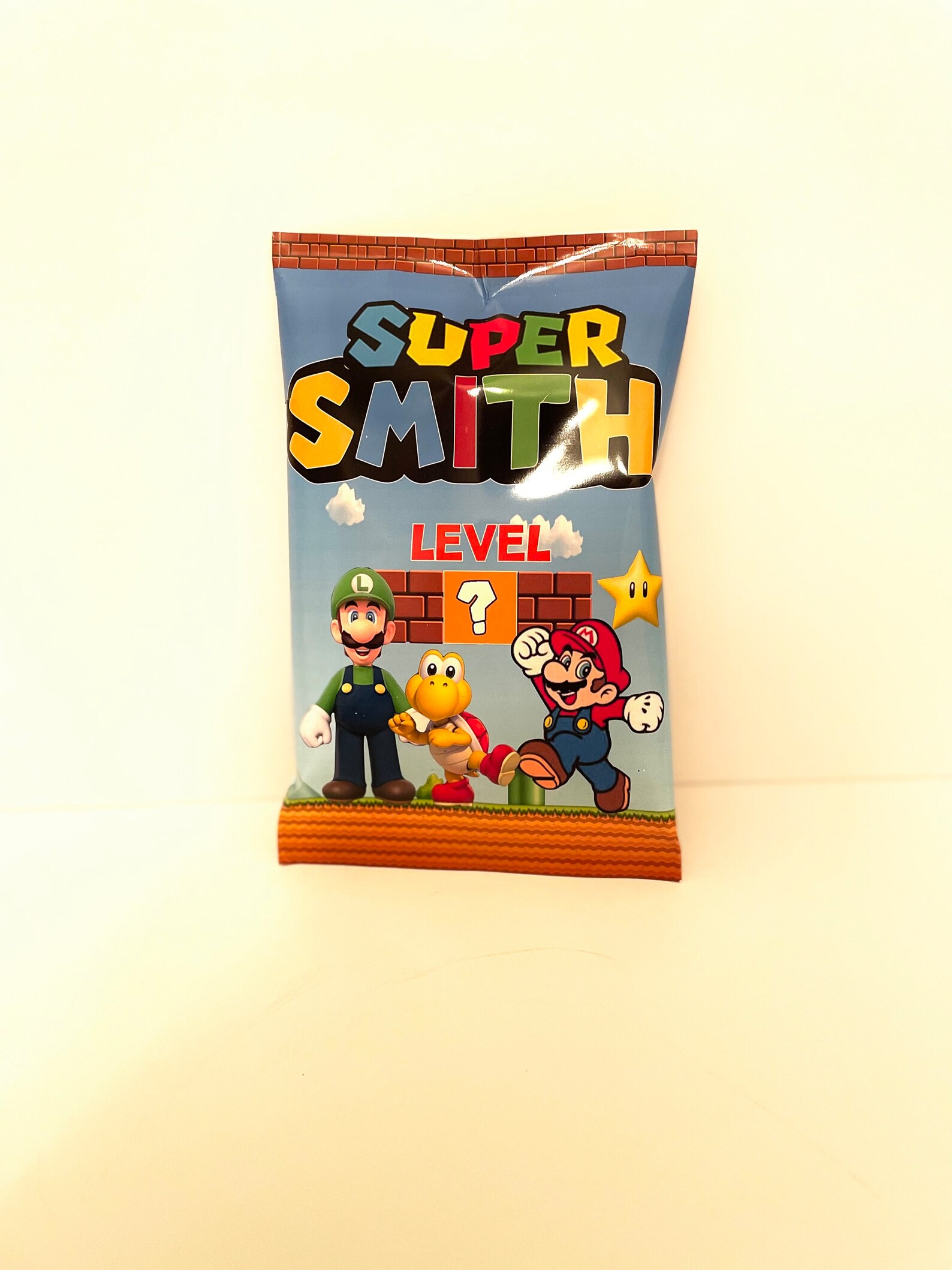 Super Mario Personalized Chip Bags /waterbottle/juicebox BUNDLE - Etsy