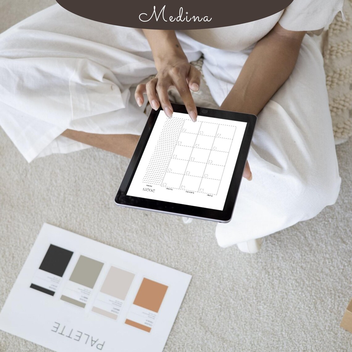 2025 Undated Monthly Planner Printable Calendar Portrait Monday Sunday ...