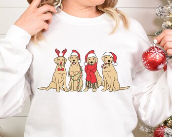 Christmas Lab Sweatshirt - Etsy