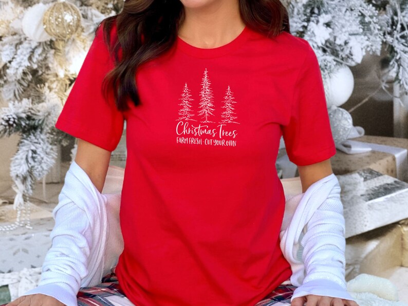 Christmas Tree Farm Tee Shirt, Christmas T-shirt, Christmas Shirts ...