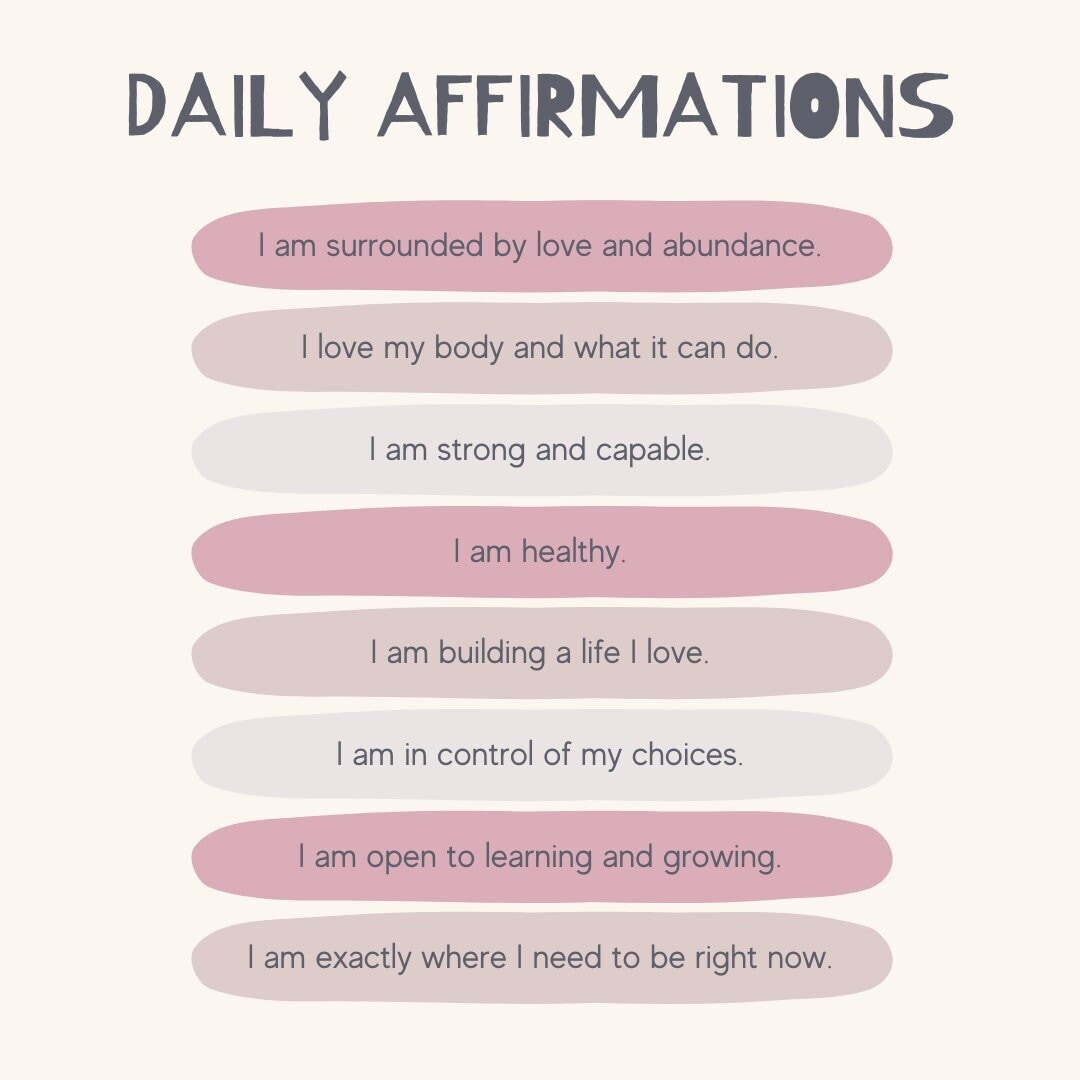 Daily Affirmation Digital Download, Positive Quotes Download - Etsy