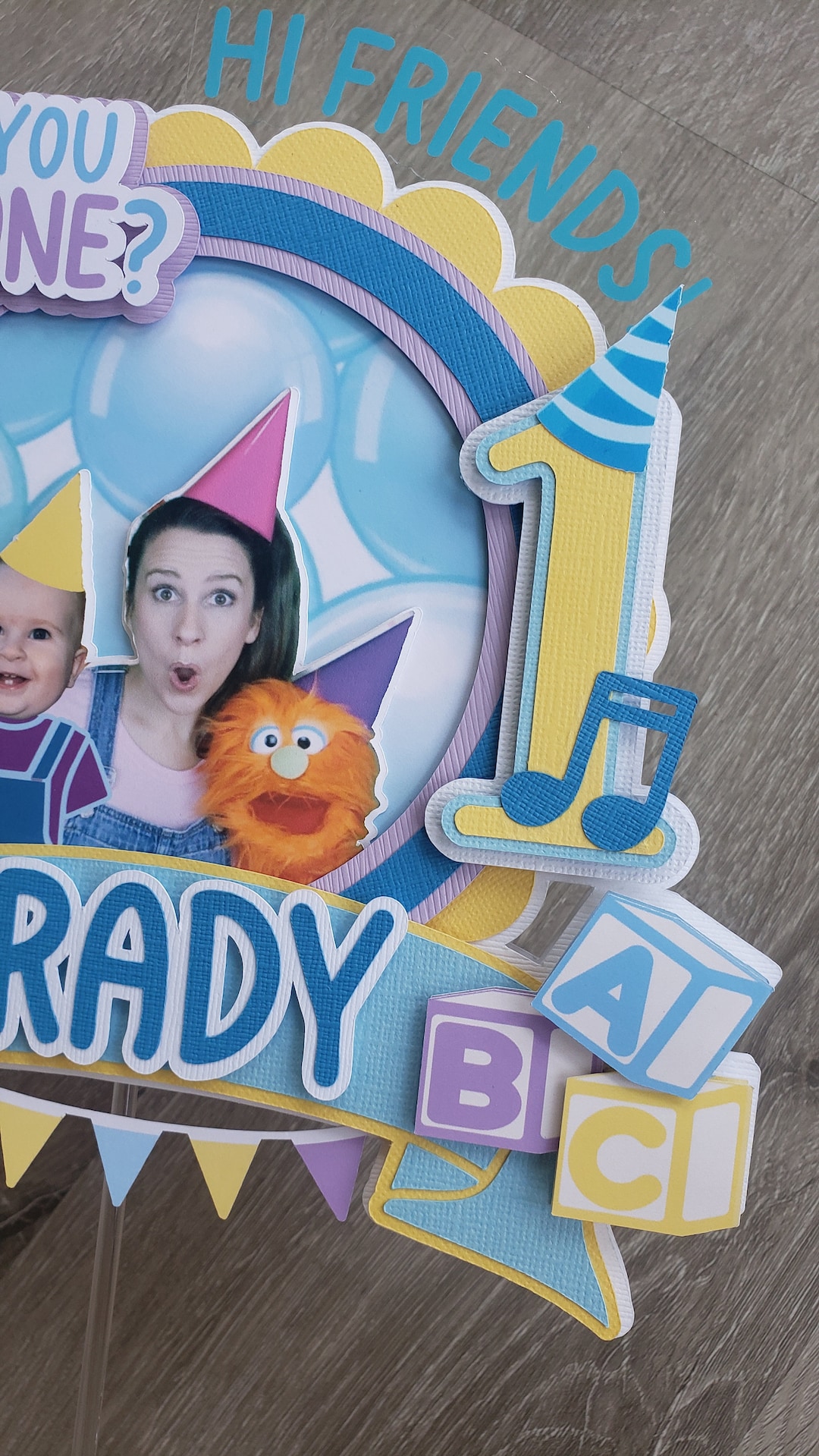 Ms. Rachel Cake Topper in Pastel Colors, Pastel Ms Rachel Boy Birthday ...