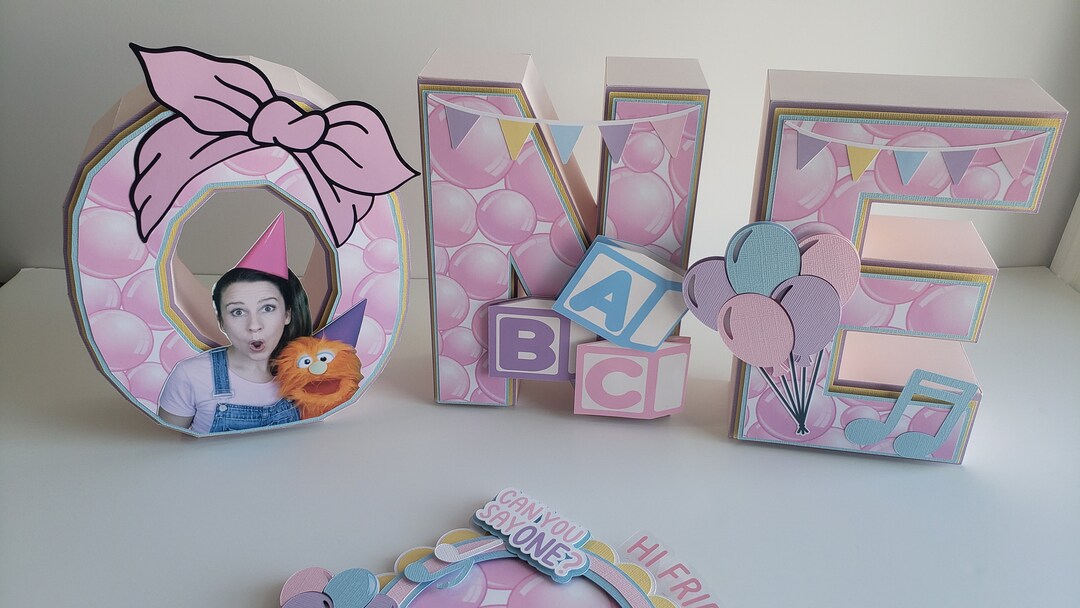 Ms. Rachel Theme 3D Letters, Ms Rachel Birthday Decor, Miss Rachel ...