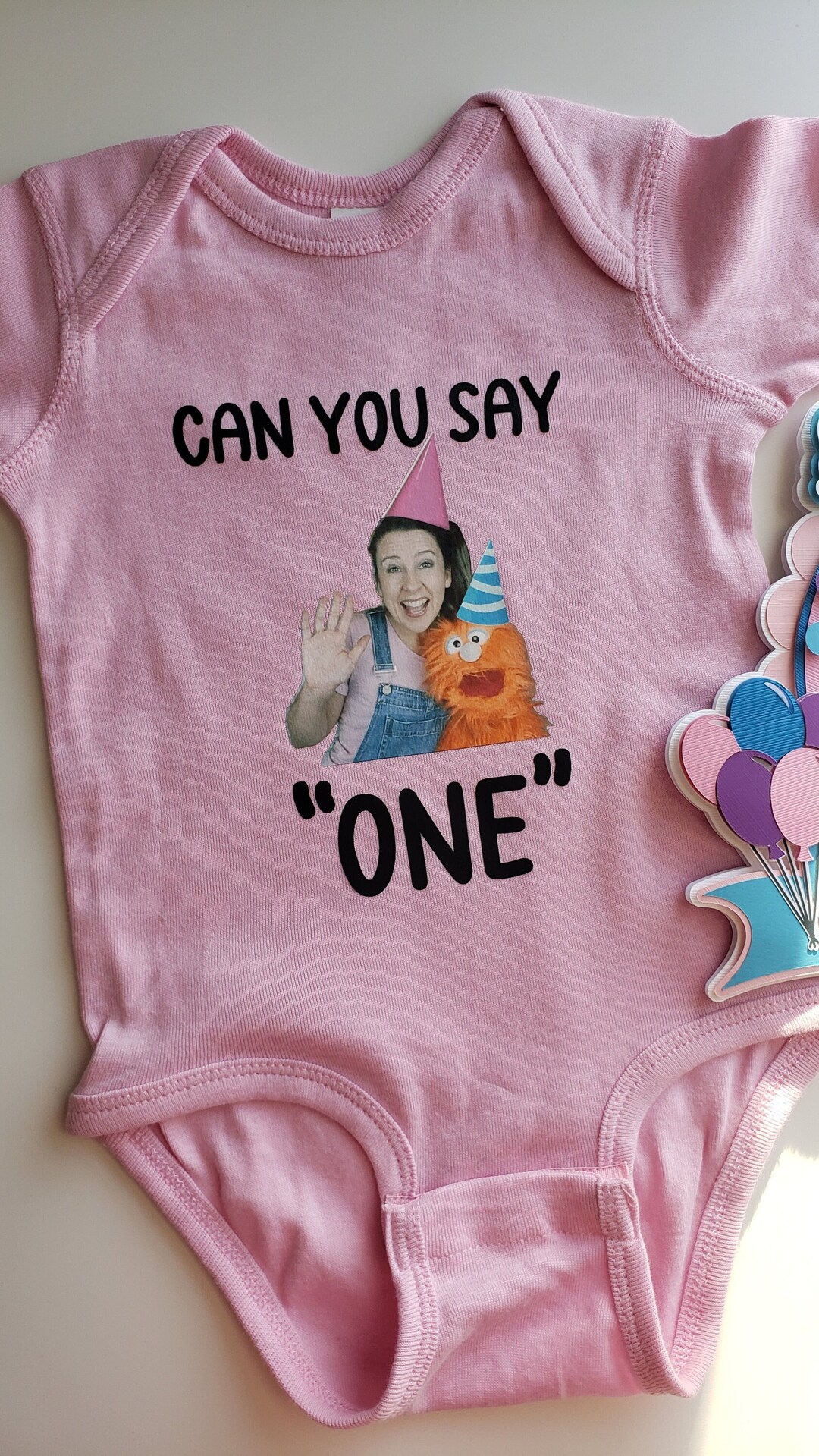 Ms. Rachel Can You Say One Personalized Birthday Onesie - Etsy