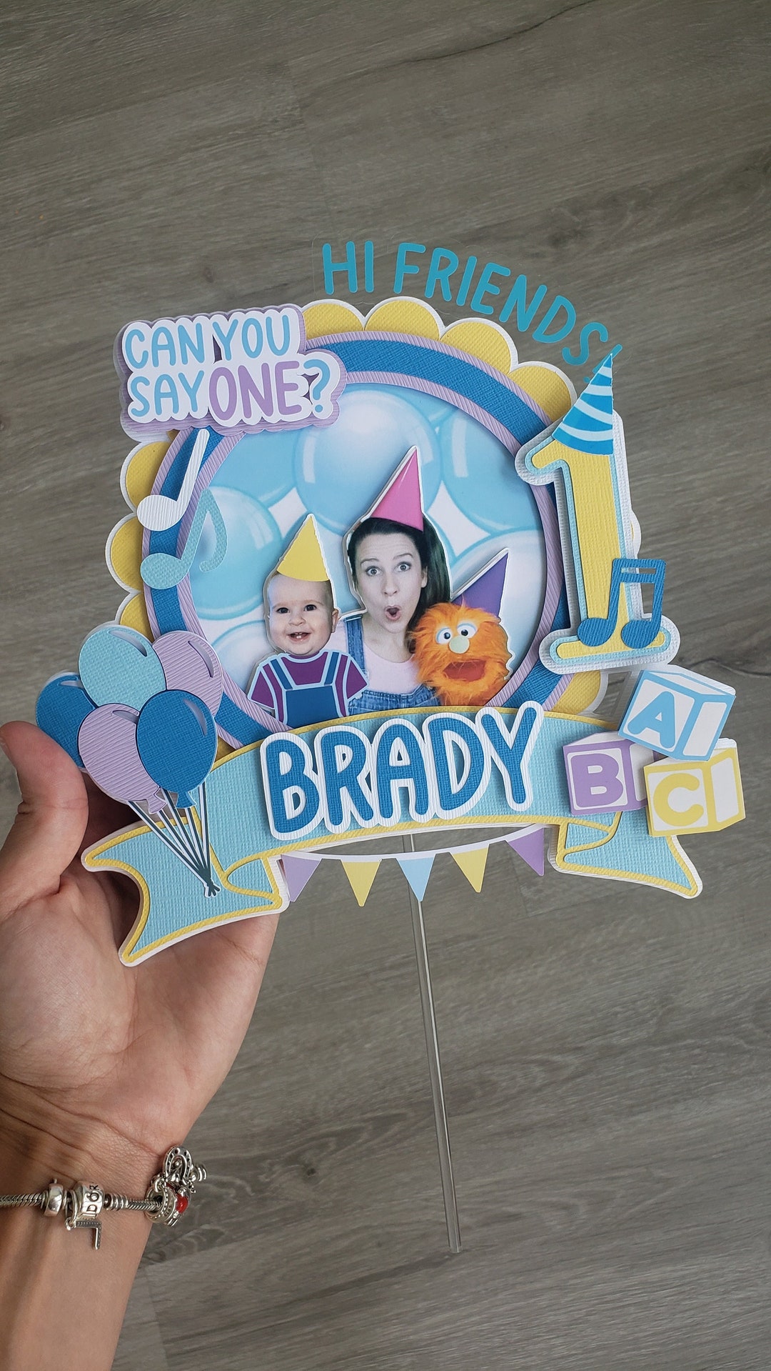 Ms. Rachel Cake Topper in Pastel Colors, Pastel Ms Rachel Boy Birthday ...